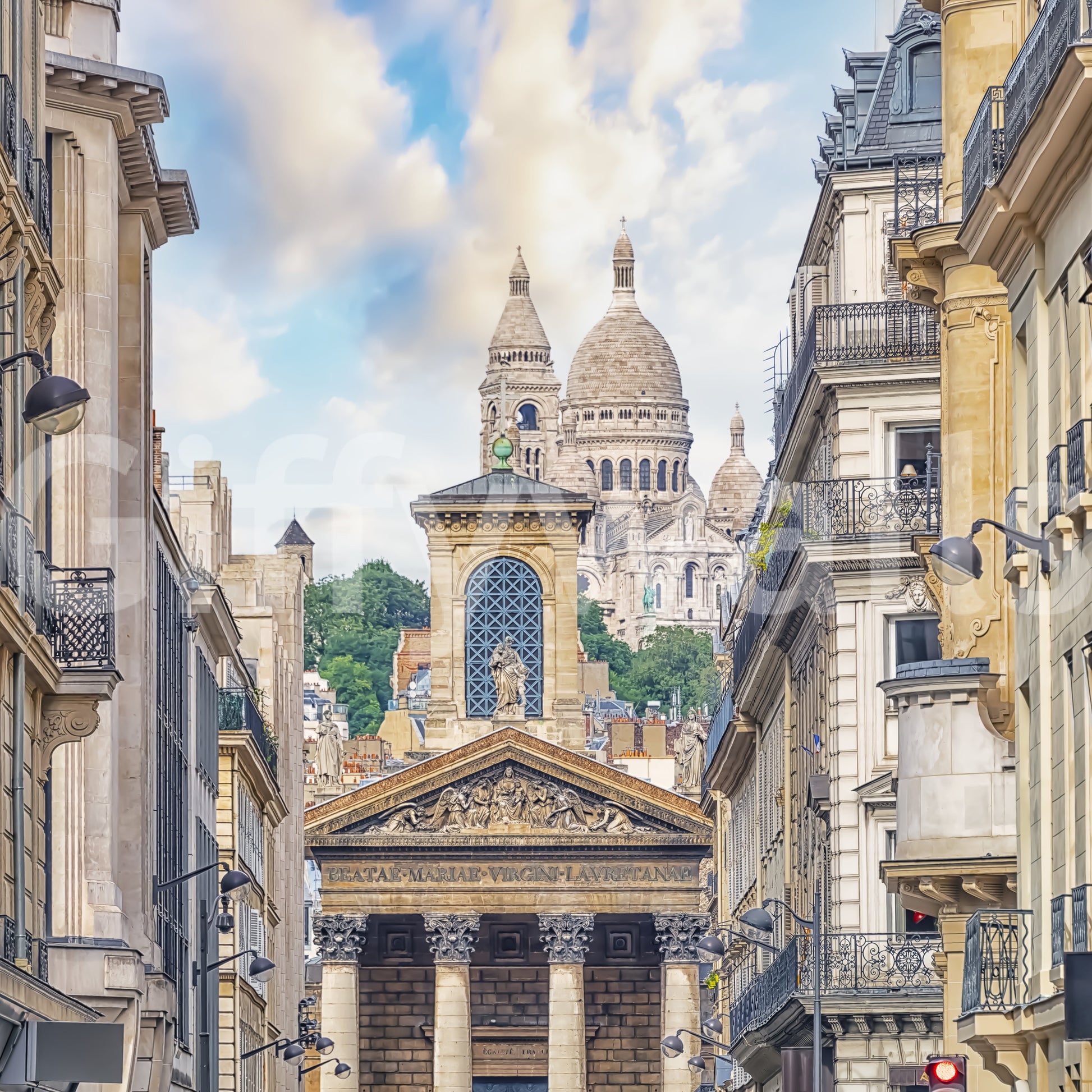 Paris Street Scene Wallpaper