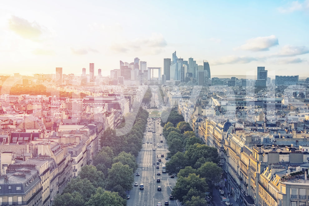 Paris Sunrise Mural Wallpaper